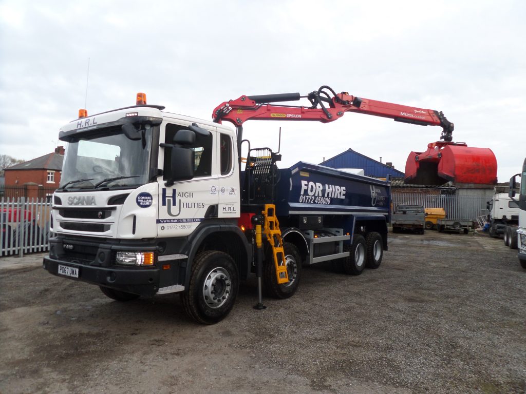Haigh Haulage adds to its service with new Scania grab truck | Haigh ...